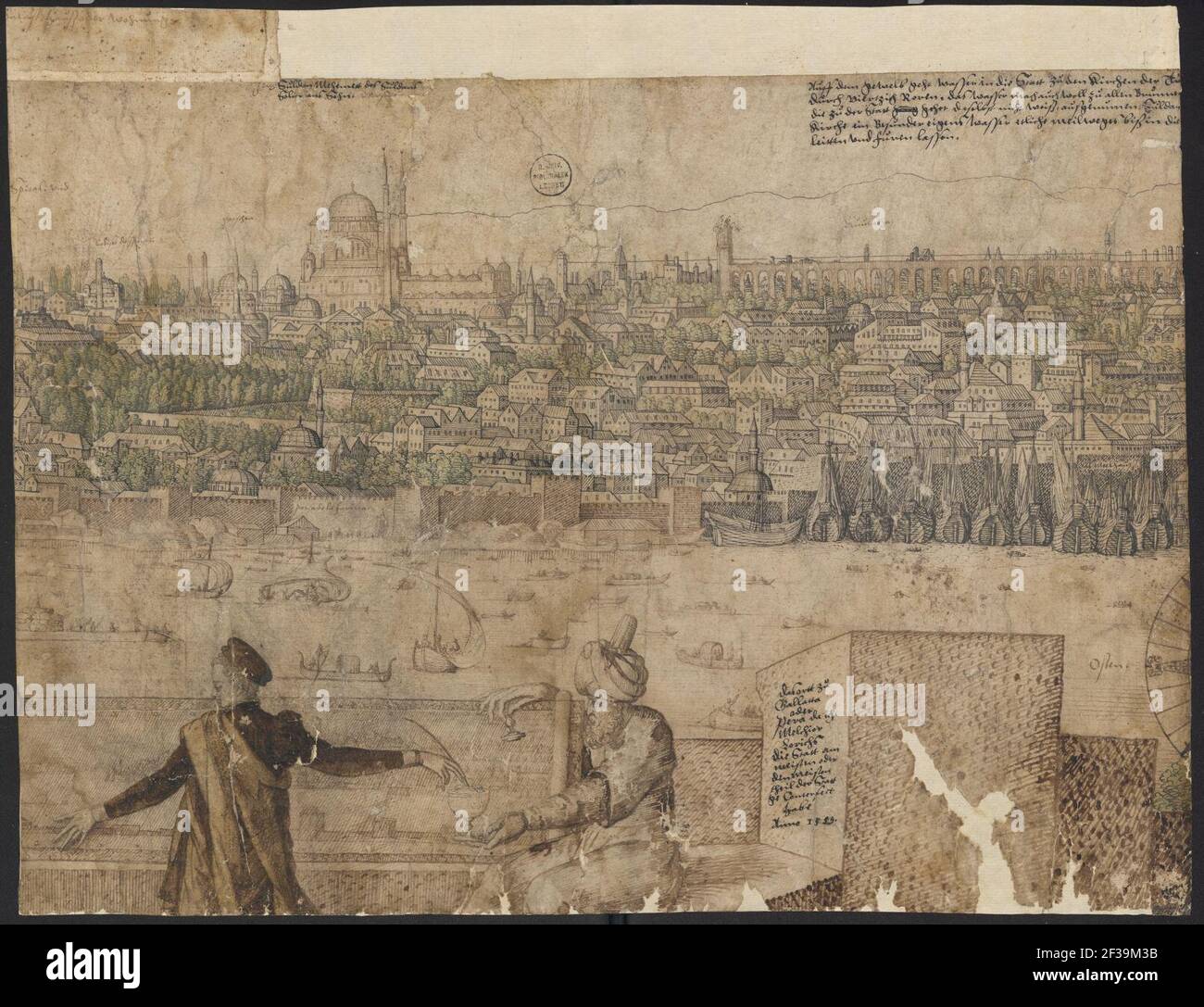 Prospect of Constantinople, Sheet 11, Melchior Lorck, 1559 Stock Photo ...