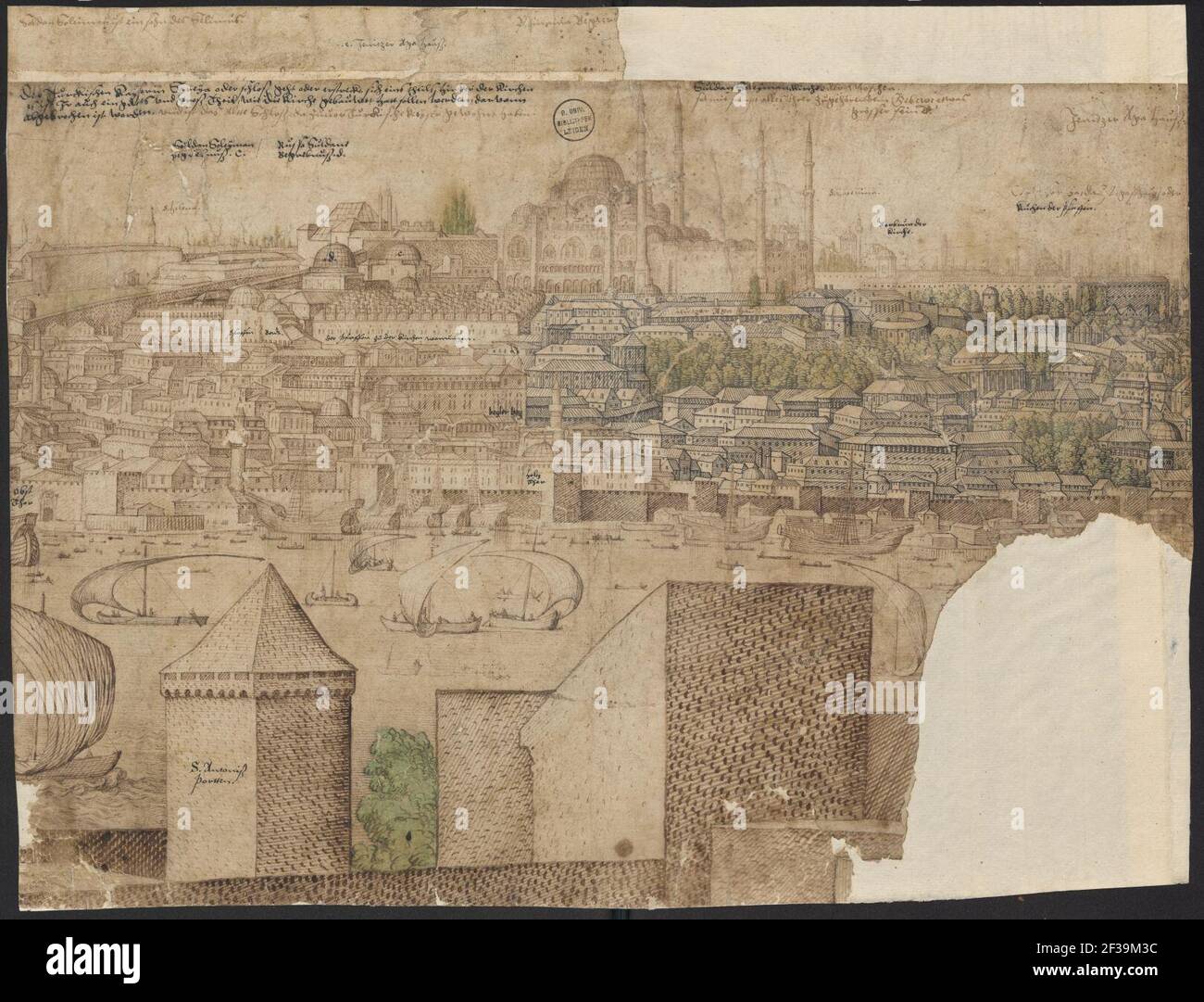 Prospect of Constantinople, Sheet 10, Melchior Lorck, 1559 Stock Photo ...