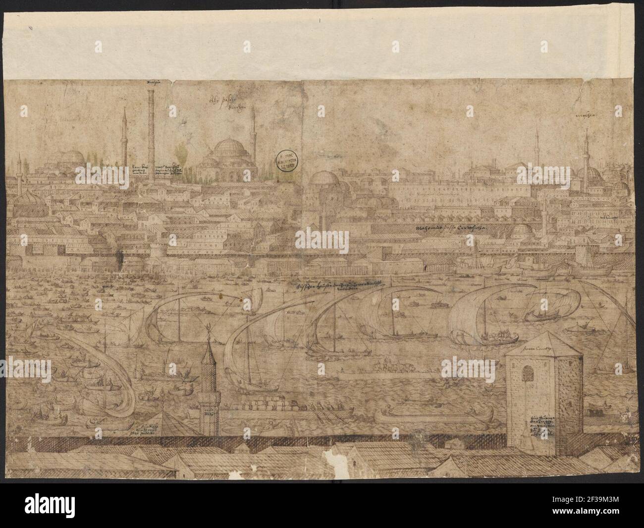 Prospect of Constantinople, Sheet 8, Melchior Lorck, 1559 Stock Photo ...