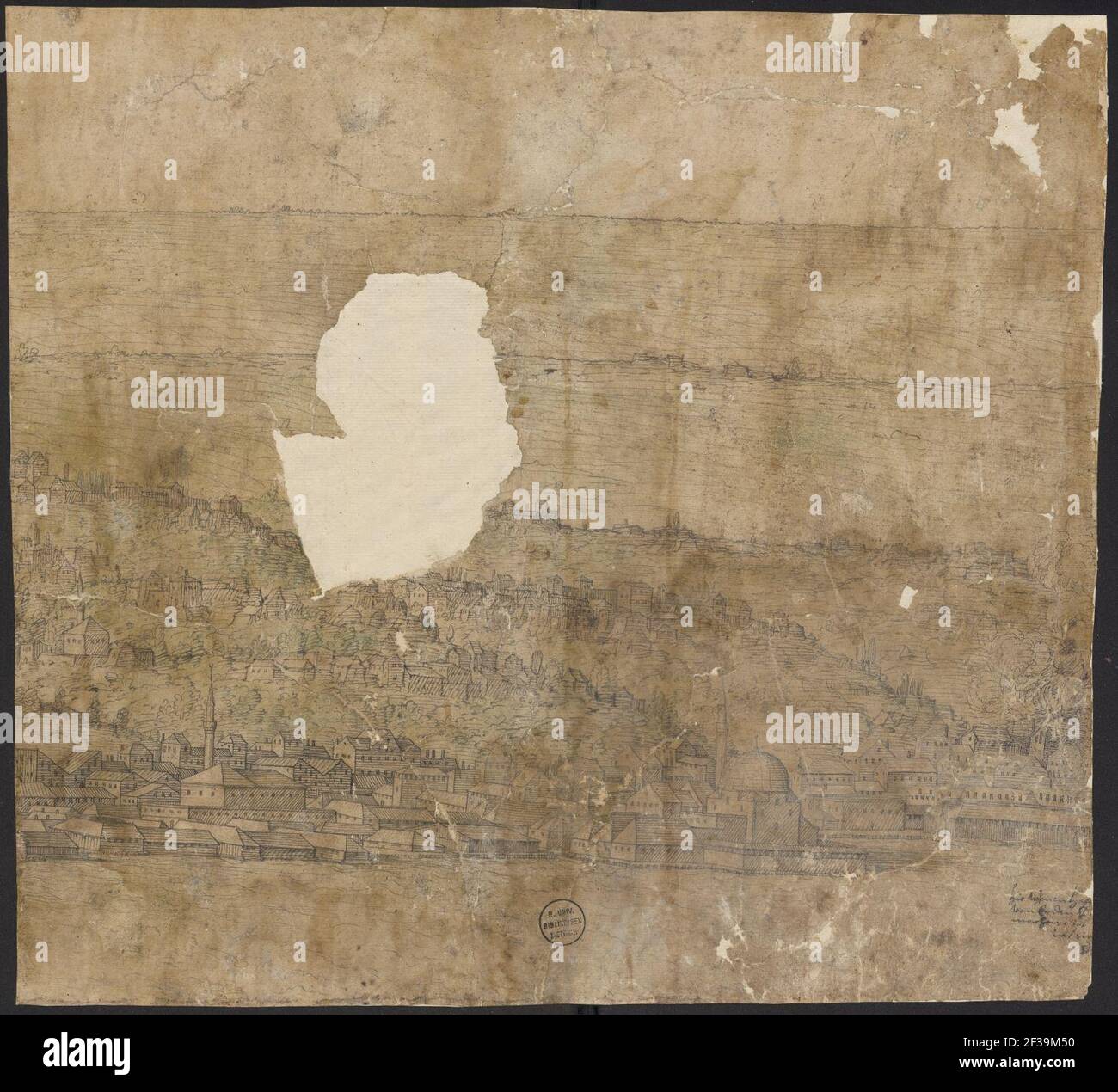 Prospect of Constantinople, Sheet 19, Melchior Lorck, 1559 Stock Photo ...