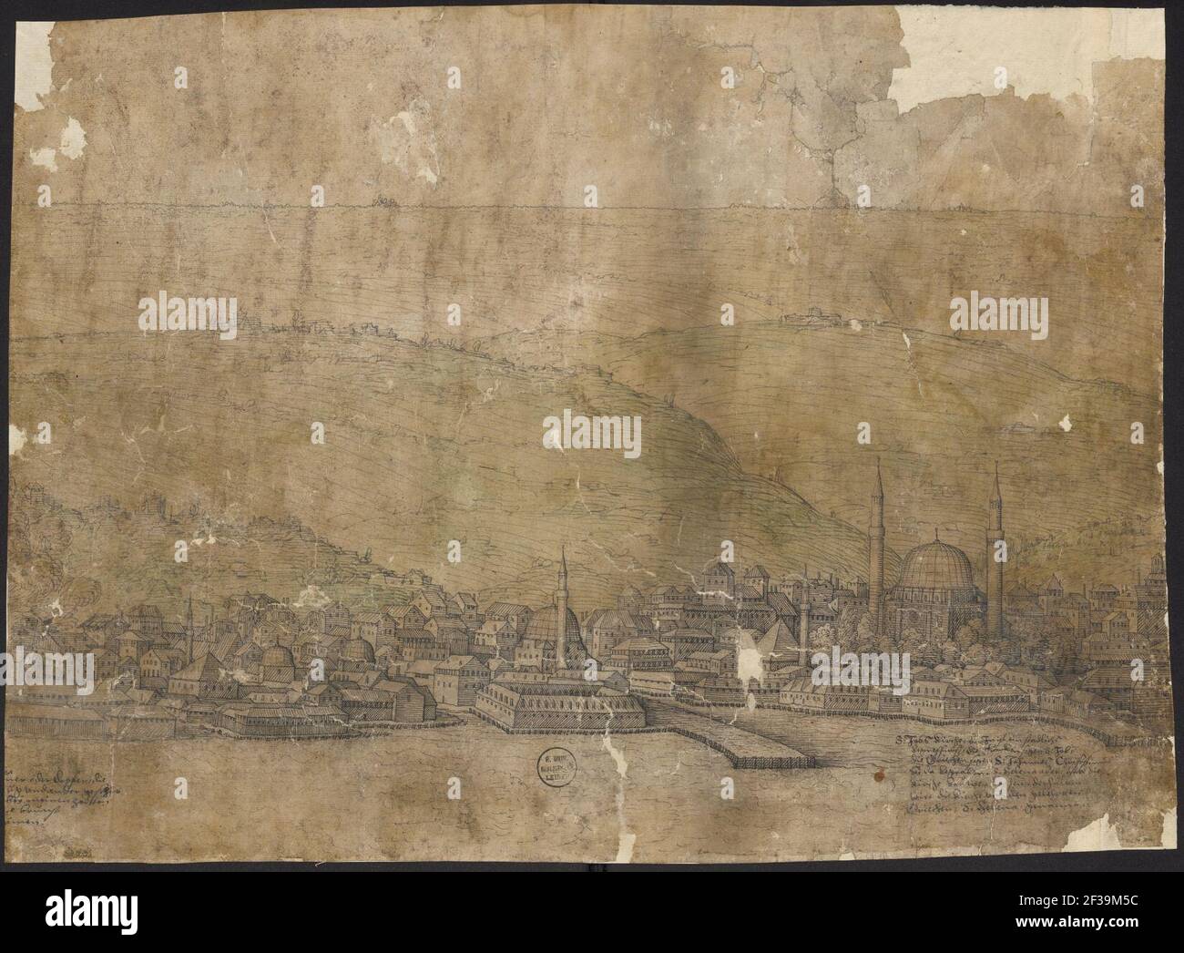 Prospect of Constantinople, Sheet 20, Melchior Lorck, 1559 Stock Photo ...