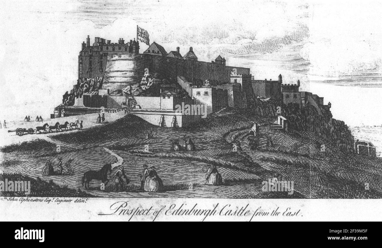 Edinburgh historic castle Cut Out Stock Images & Pictures - Alamy