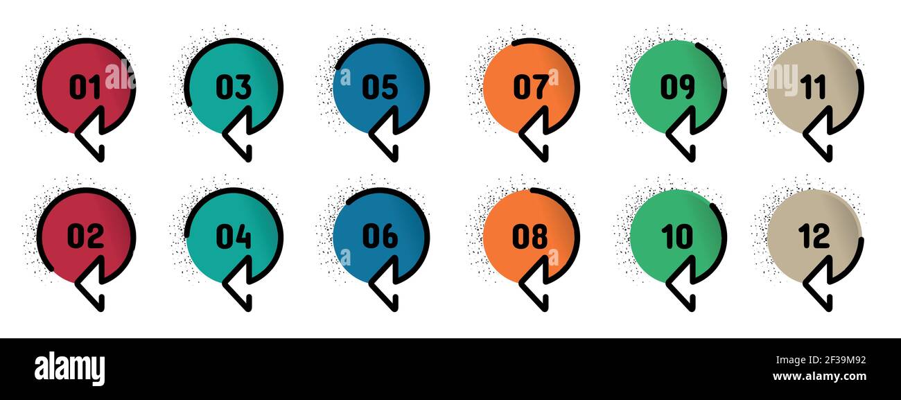 Numbers Illustration Circle High Resolution Stock Photography and ...