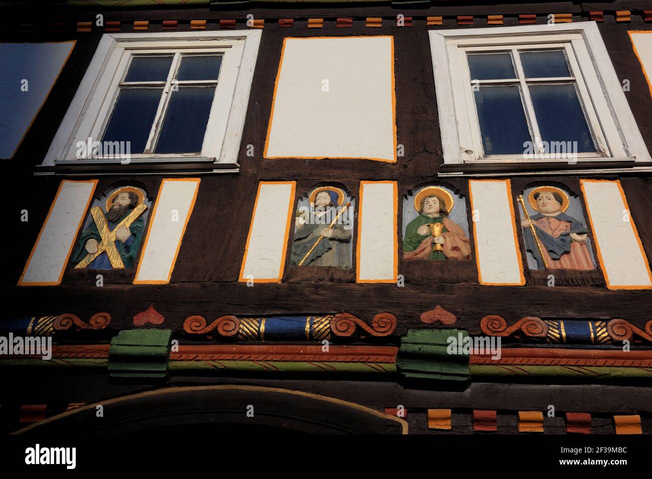 Elf Apostel Haus, oldest town house, ca. 1500, in Tann in der Rhön ...