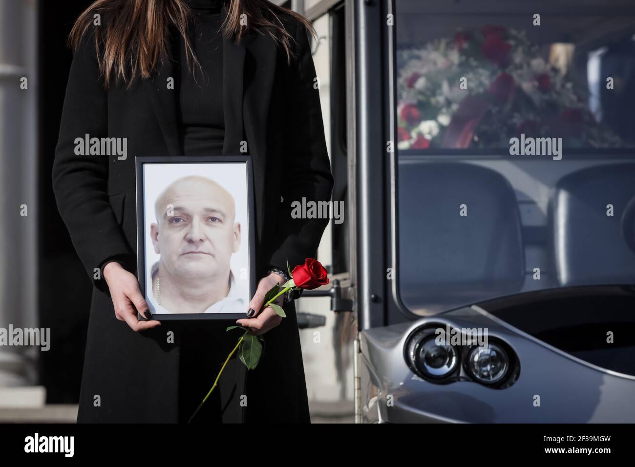Funeral of Zlatko Saracevic at the Mirogoj Cemetery in Zagreb. Zlatko ...