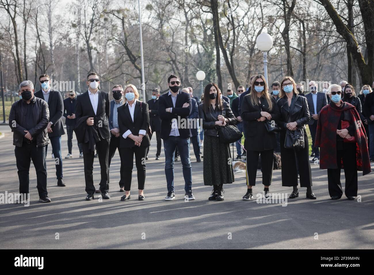 Funeral of Zlatko Saracevic at the Mirogoj Cemetery in Zagreb. Zlatko ...