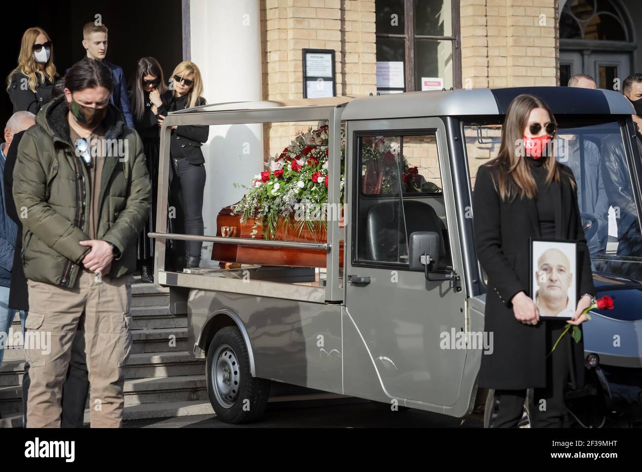 Funeral of Zlatko Saracevic at the Mirogoj Cemetery in Zagreb. Zlatko ...