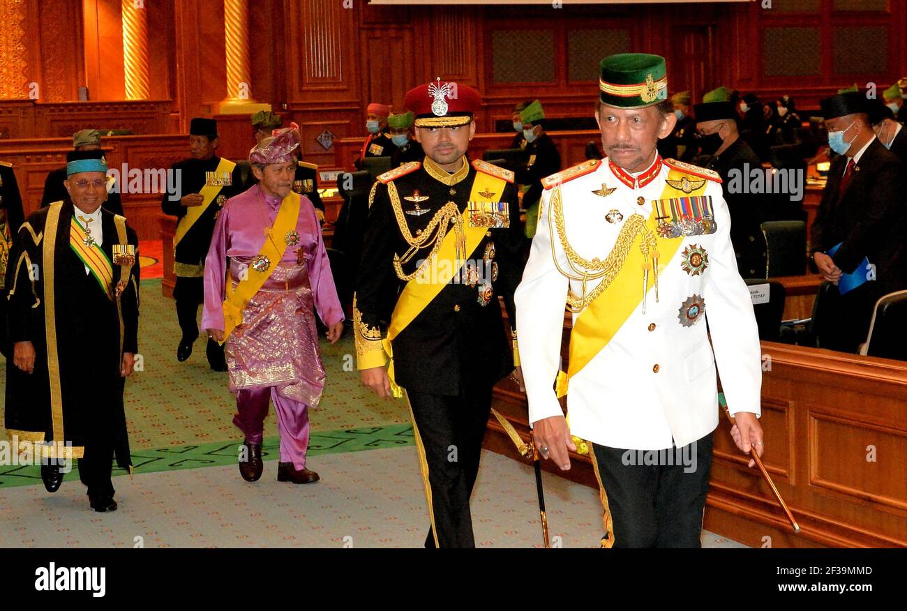 Bandar Seri Begawan, Brunei. 15th Mar, 2021. Brunei's Sultan Haji ...