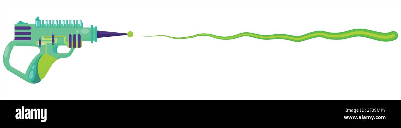 vector blaster fires. A bright beam from a blaster Stock Vector Image ...