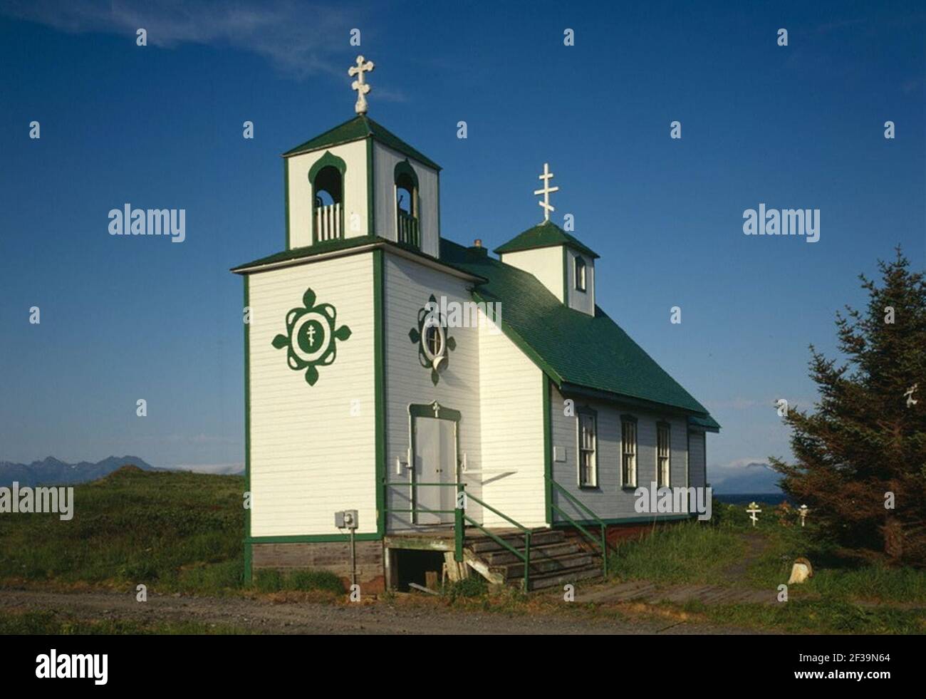 Protection of the Holy Theotokos Chapel, Akhiok, Alaska Stock Photo - Alamy