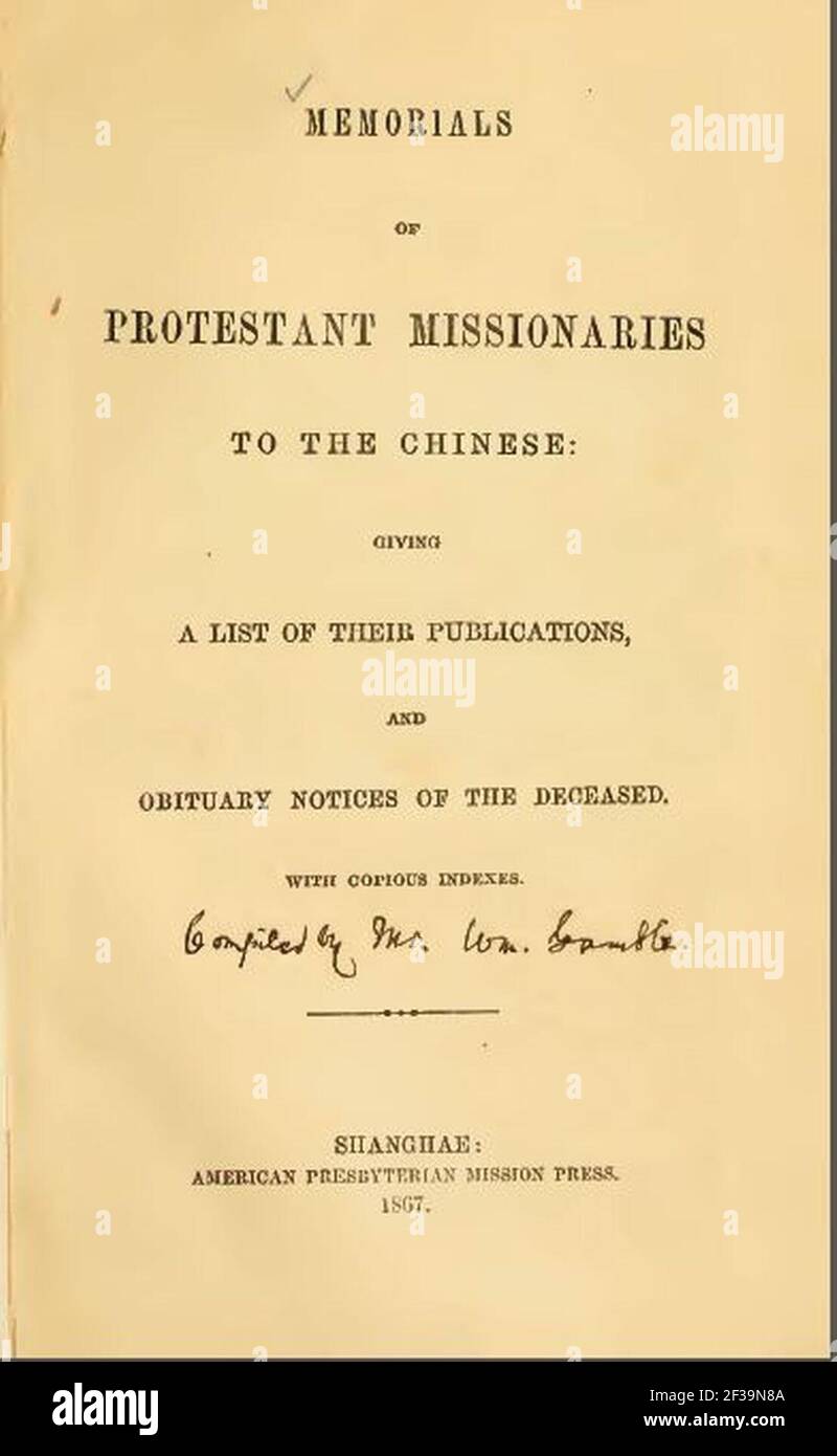 Protestant missionaries hi-res stock photography and images - Alamy