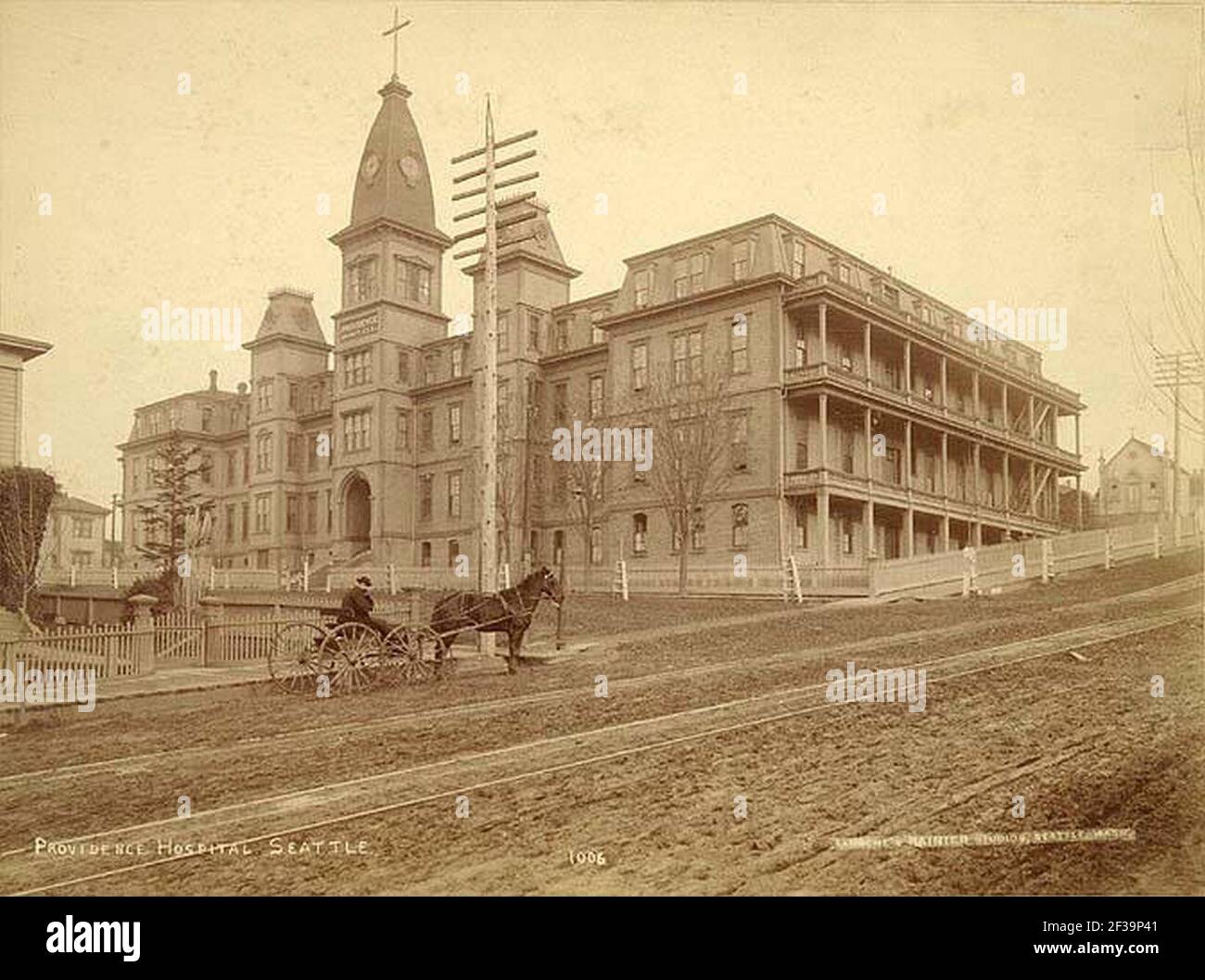 Providence Hospital, 5th Ave northeast corner of Madison St, Seattle ...