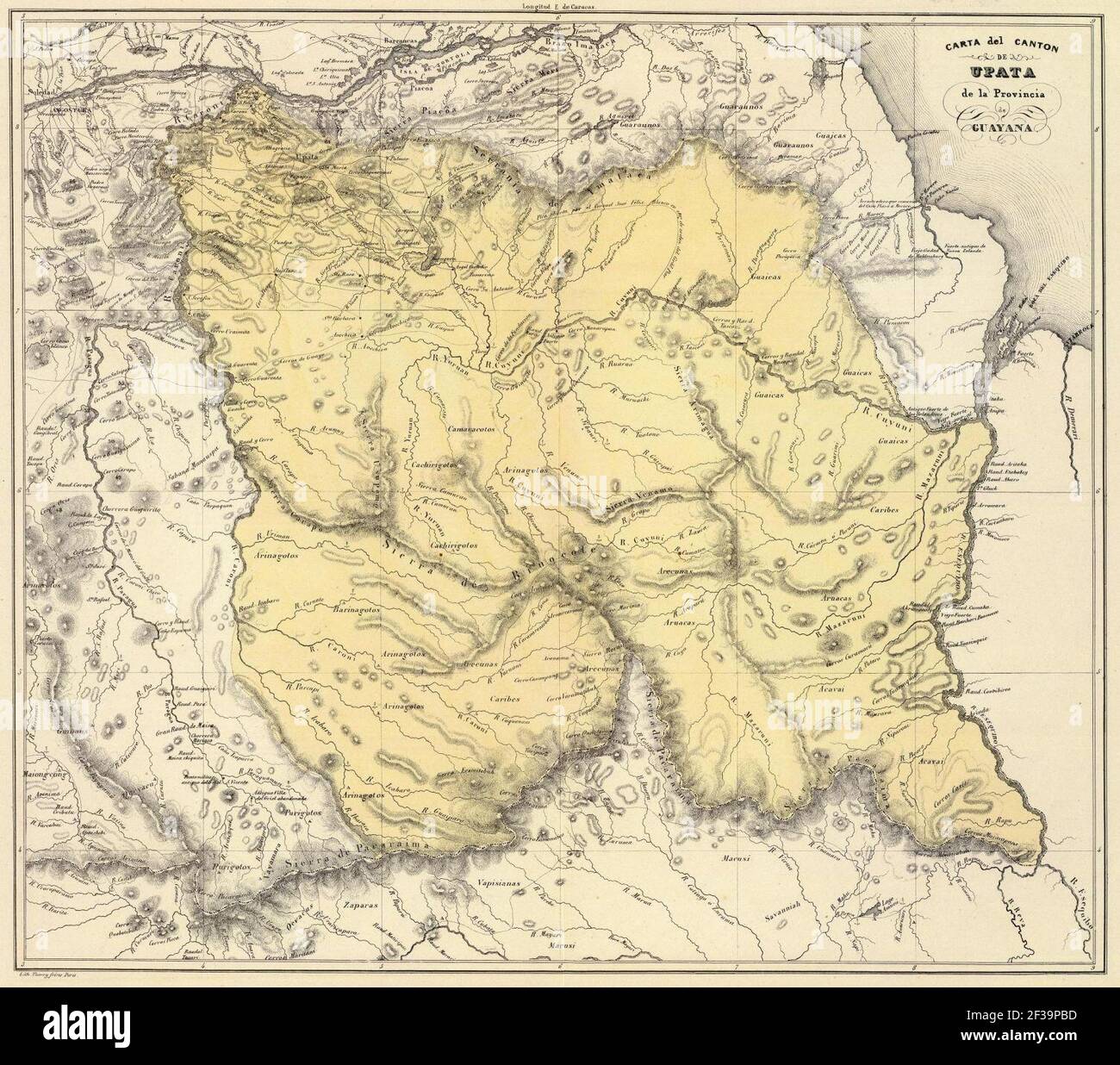 Provincia de Guayana Cantón Upata Stock Photo - Alamy