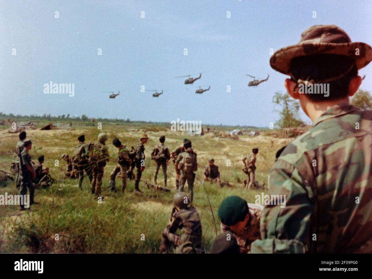 Provincial Reconnaissance Unit deploys on Go Noi Island, 1969 Stock ...