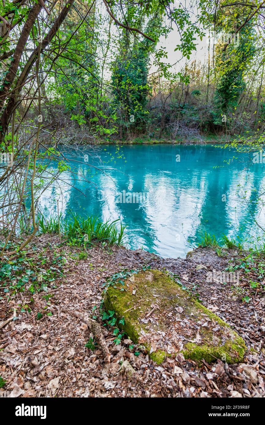 Spring. Explosion of life in the nature and in the ancient villages ...