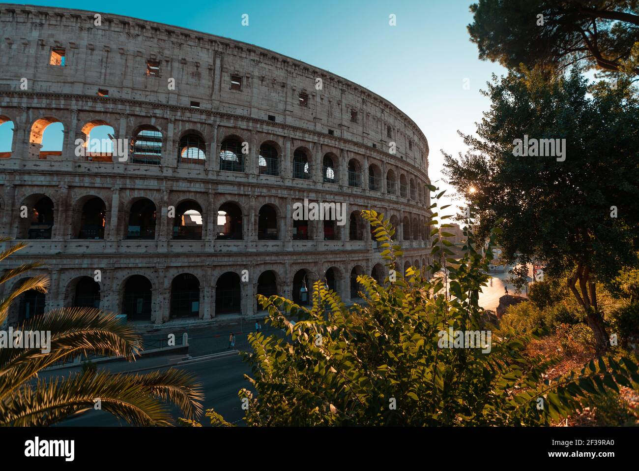 Exterior view of Colosseum in Rome city Stock Photo - Alamy
