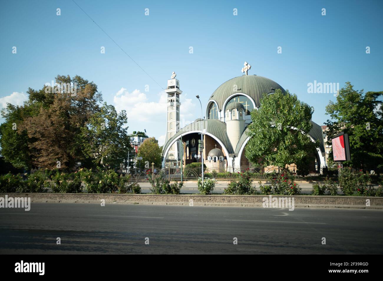 Exterior of Macedonian Orthodox Church ? Ohrid Archbishopric in Skopje ...