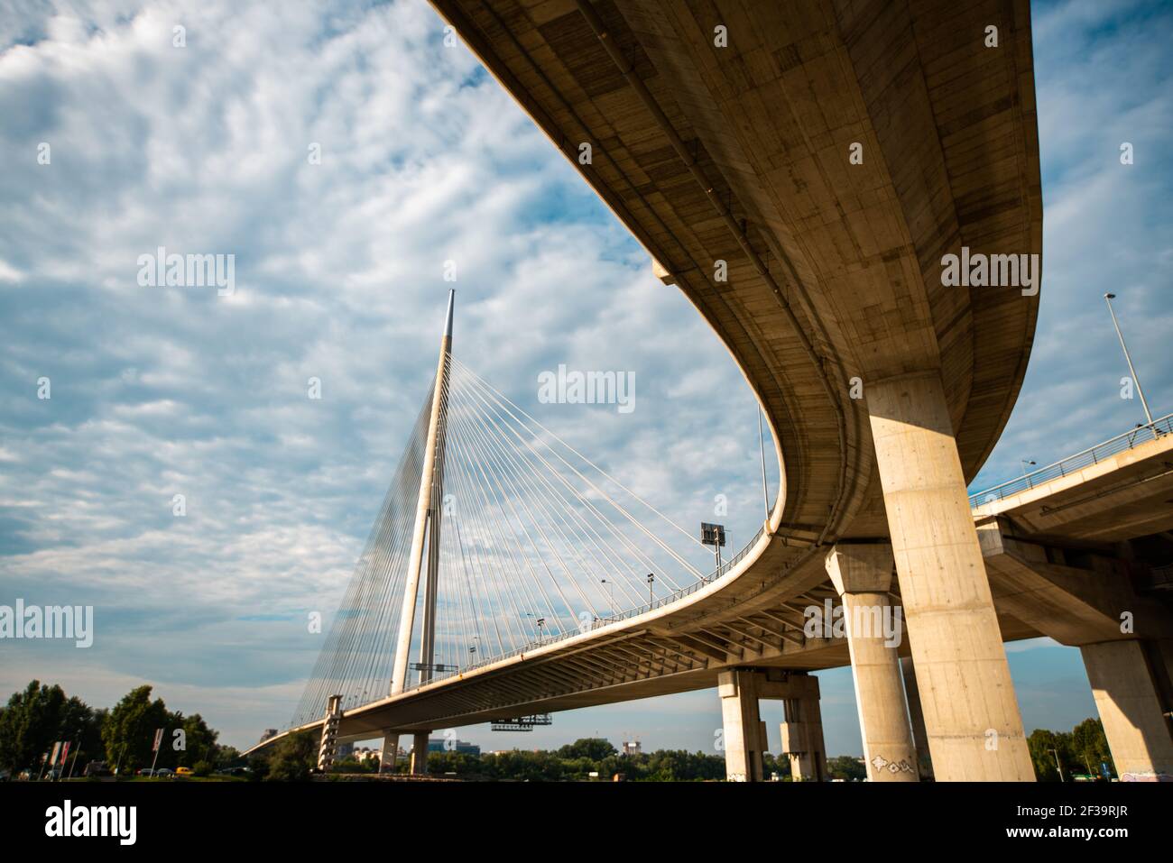 The cable stayed ada bridge hi-res stock photography and images - Alamy