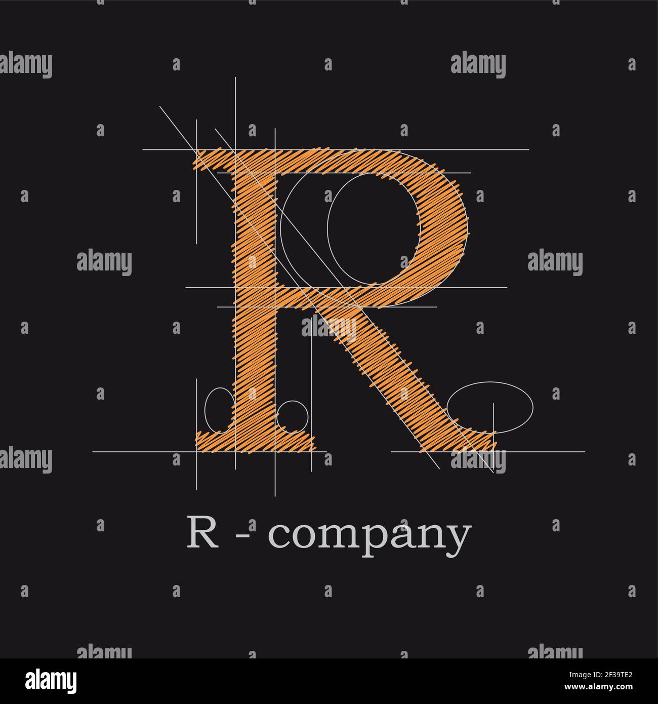 Vector logo design letter R Stock Vector Image & Art - Alamy
