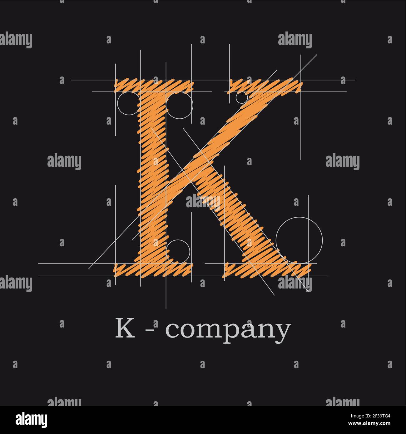 Vector logo design letter K Stock Vector Image & Art - Alamy
