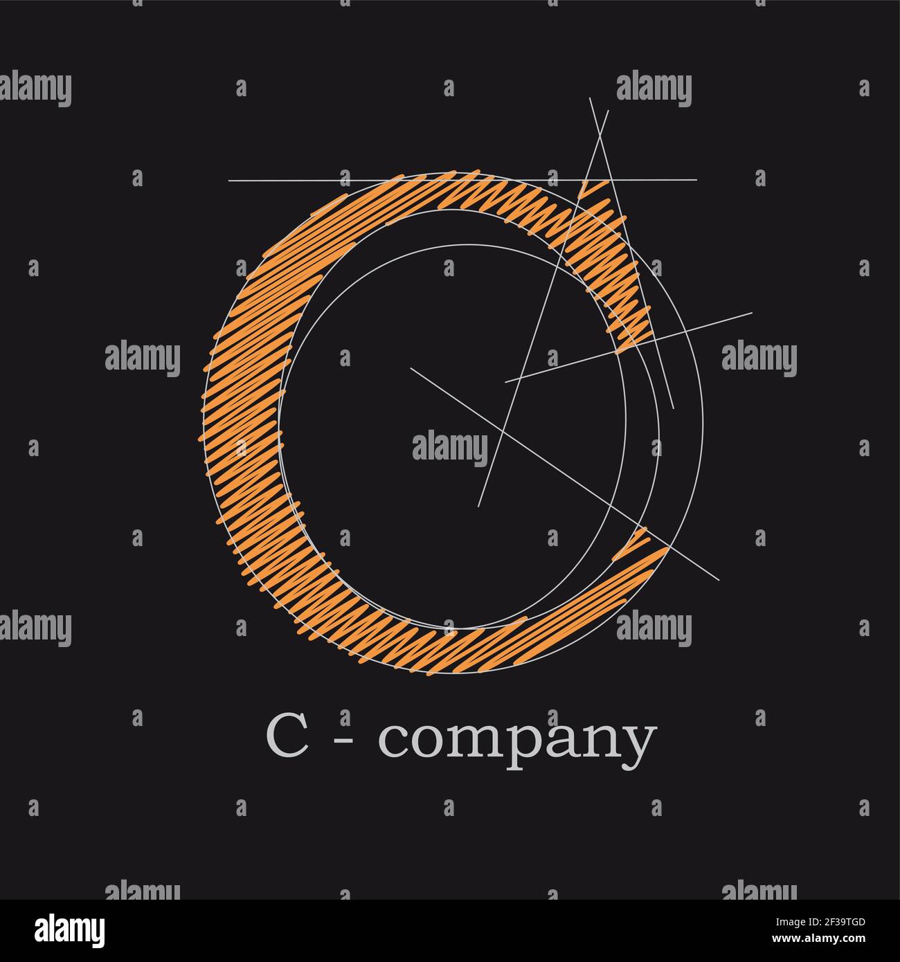 Vector logo design letter C Stock Vector Image & Art - Alamy