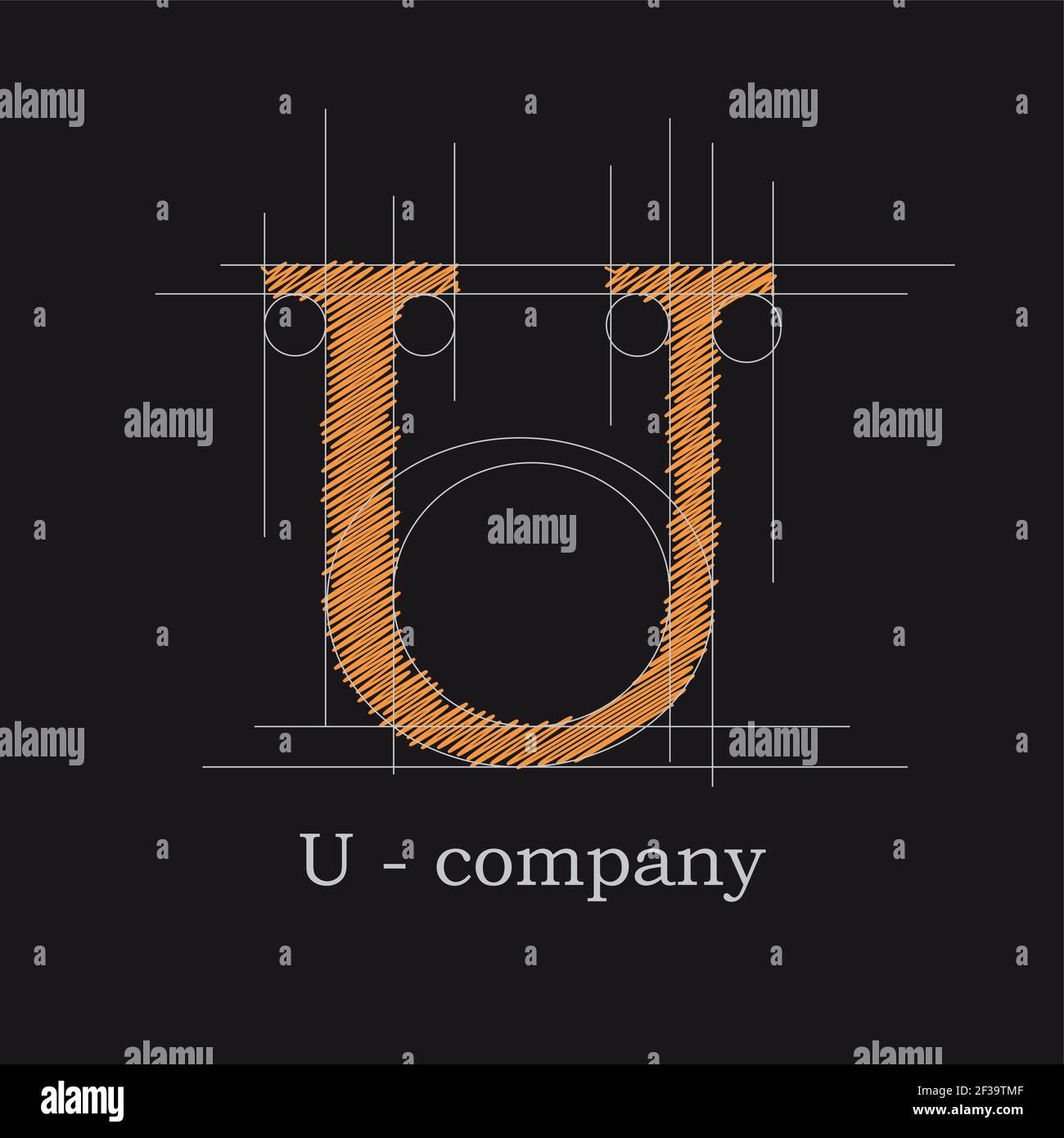 Vector logo design letter U Stock Vector Image & Art - Alamy