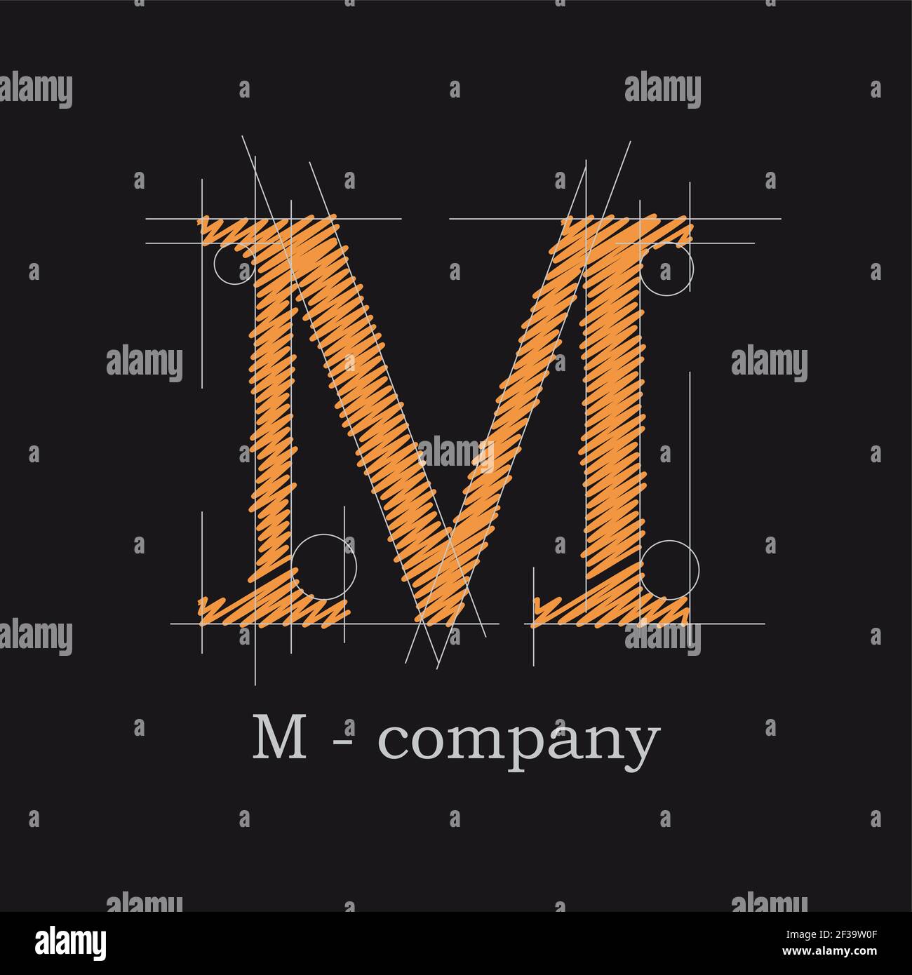 Vector logo design letter M Stock Vector Image & Art - Alamy