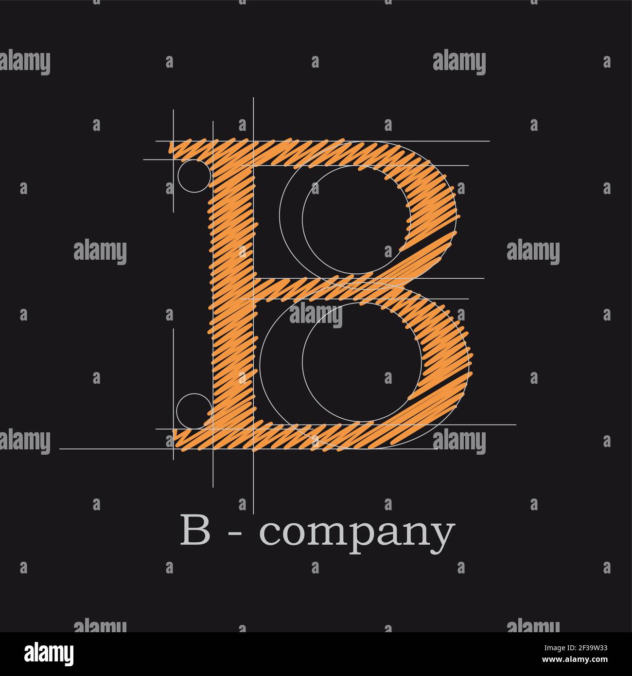 Vector logo design letter B Stock Vector Image & Art - Alamy