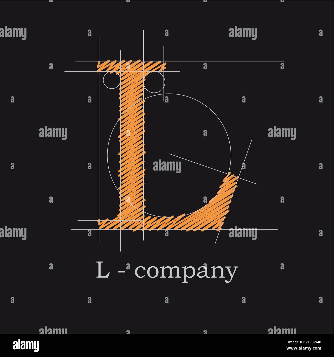 Vector logo design letter L Stock Vector Image & Art - Alamy