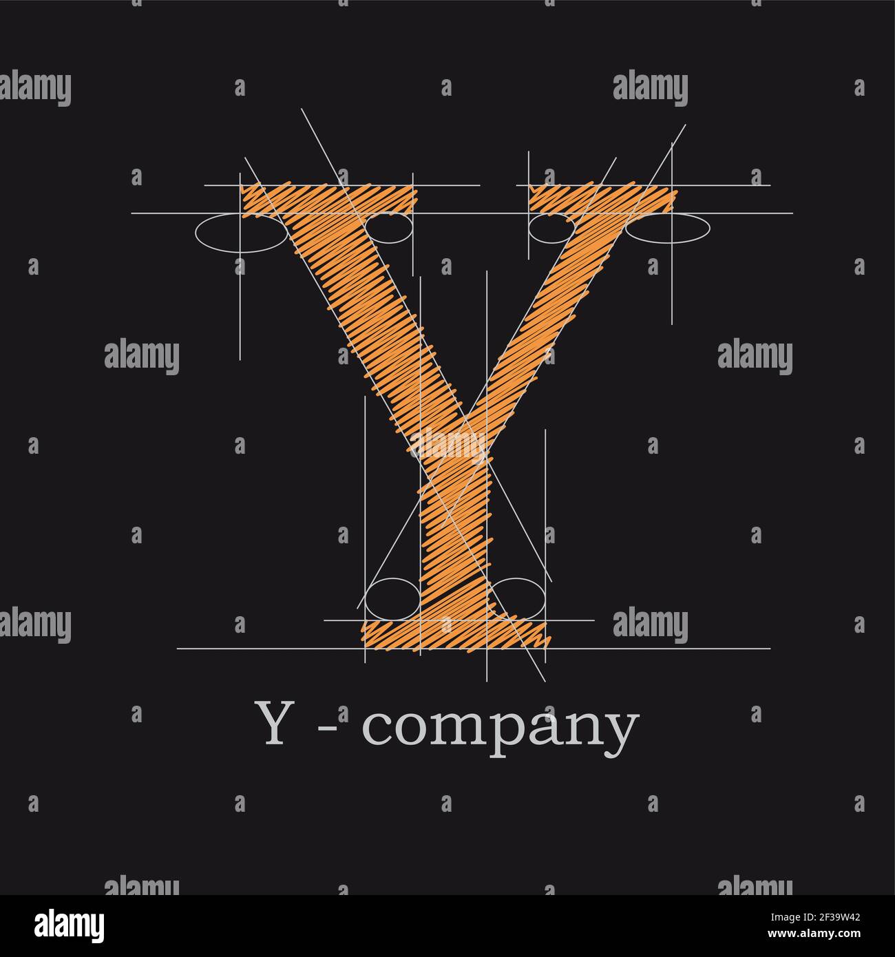 Vector logo design letter Y Stock Vector Image & Art - Alamy