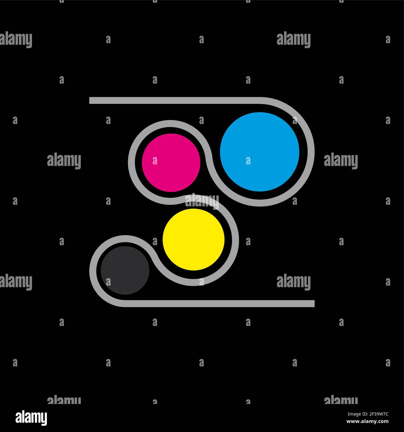 Vector logo CMYK, Printing Stock Vector Image & Art - Alamy