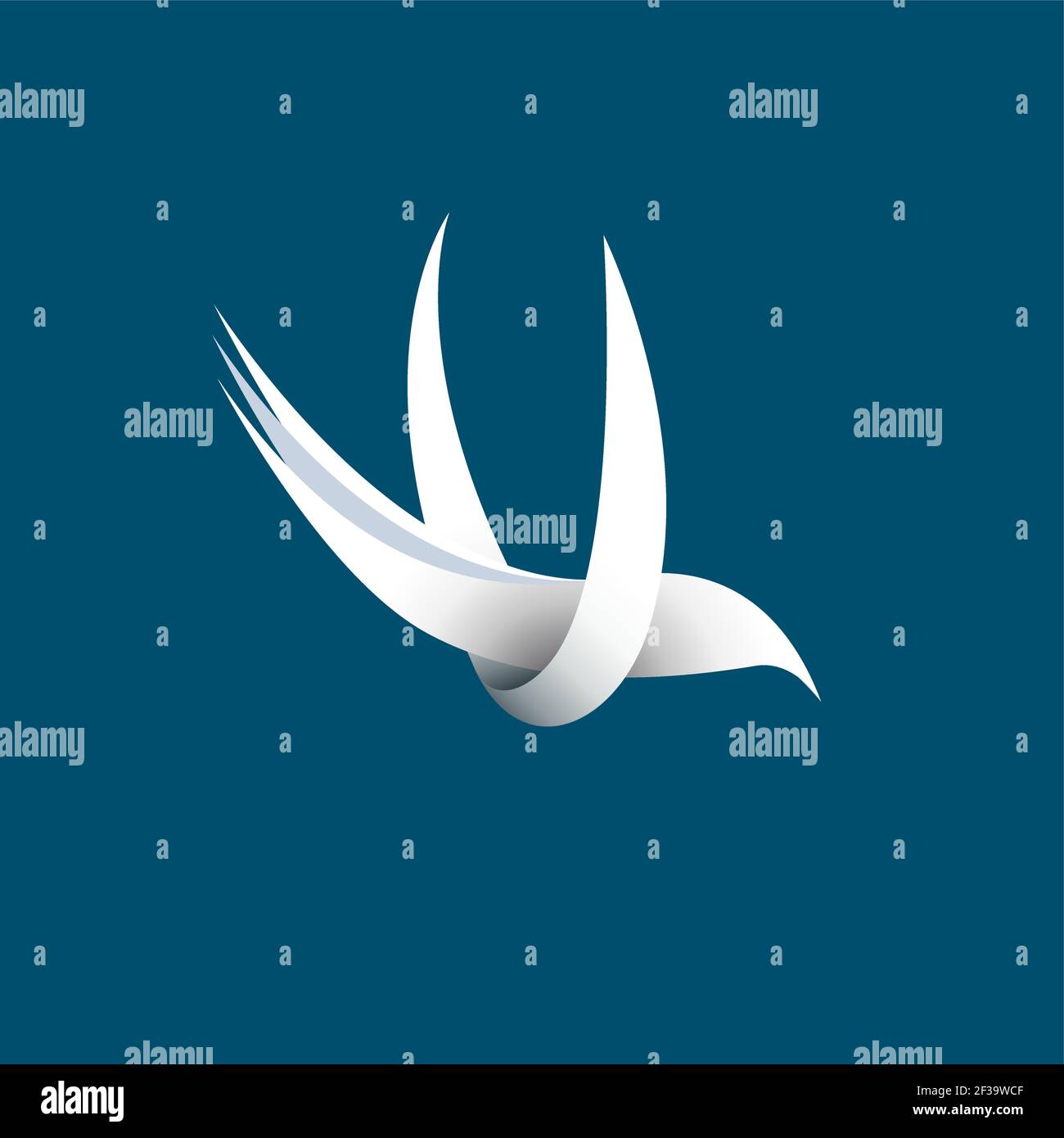 Vector logo abstract bird in flight Stock Vector Image & Art - Alamy