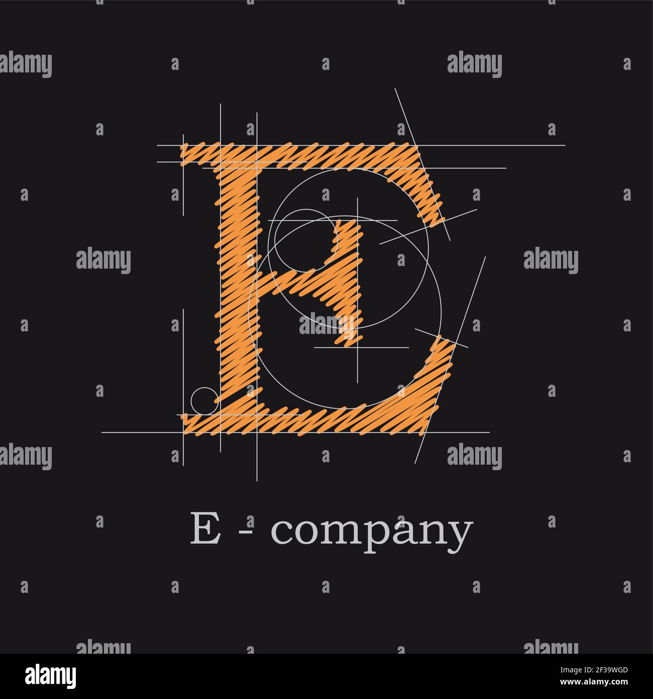 Vector logo design letter E Stock Vector Image & Art - Alamy