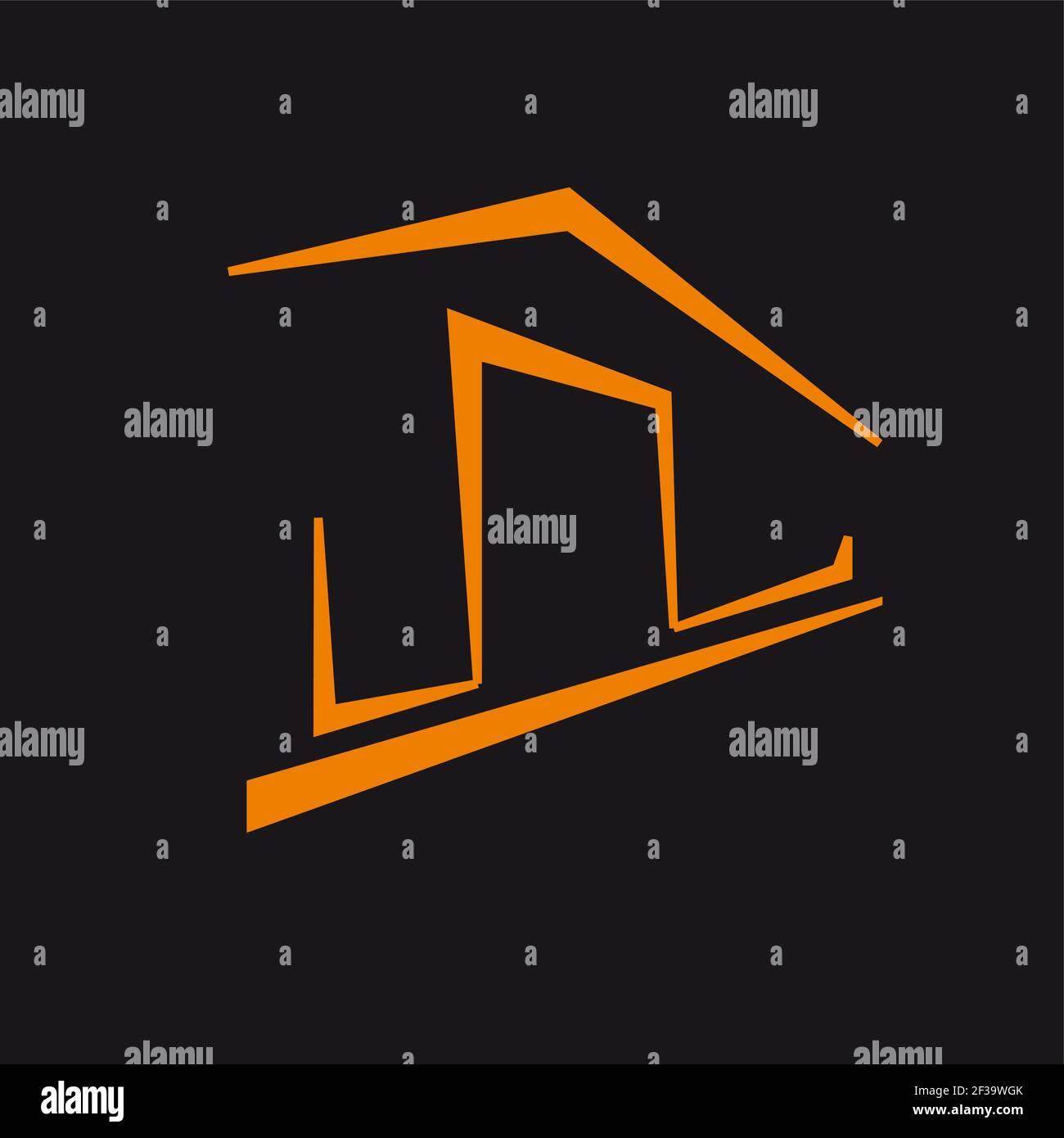 Vector illustration simplified orange Stock Vector Images - Alamy