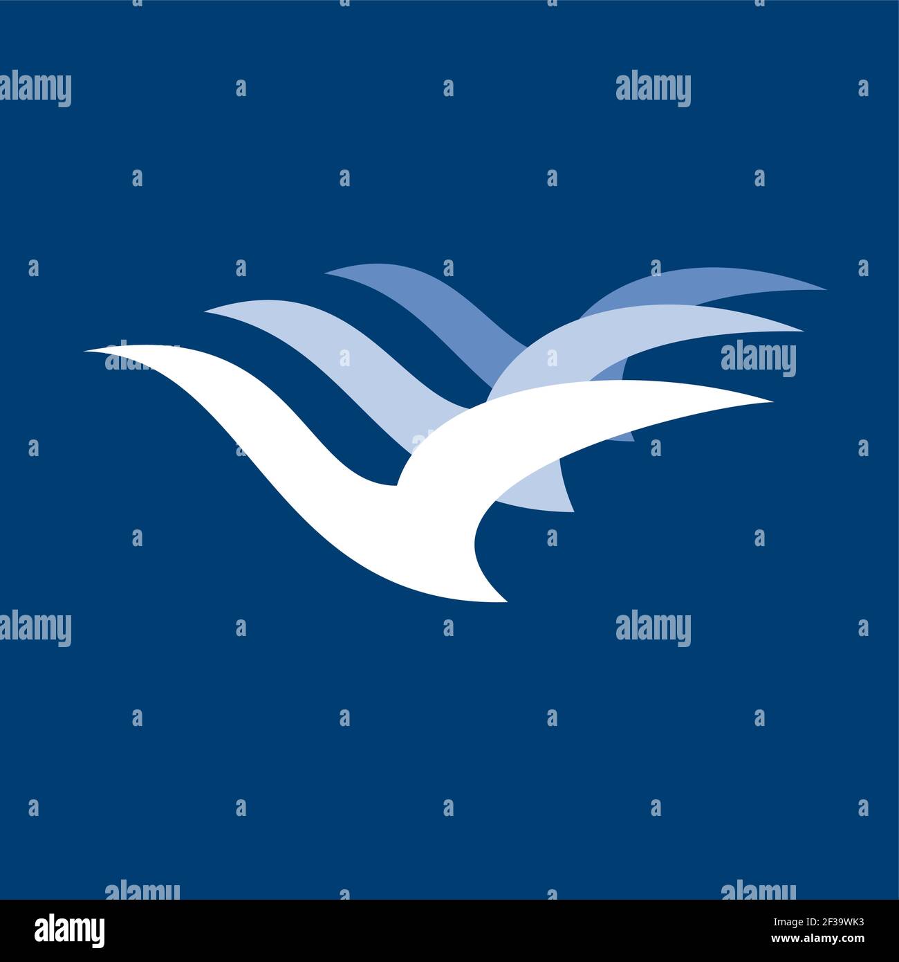 Vector logo abstract bird in flight Stock Vector Image & Art - Alamy