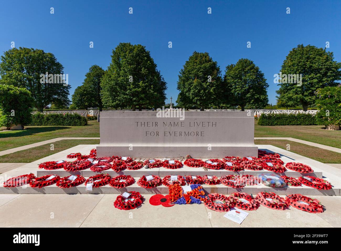 Bayeux (Normandy, north-western France): the Bayeux War Cemetery, the ...