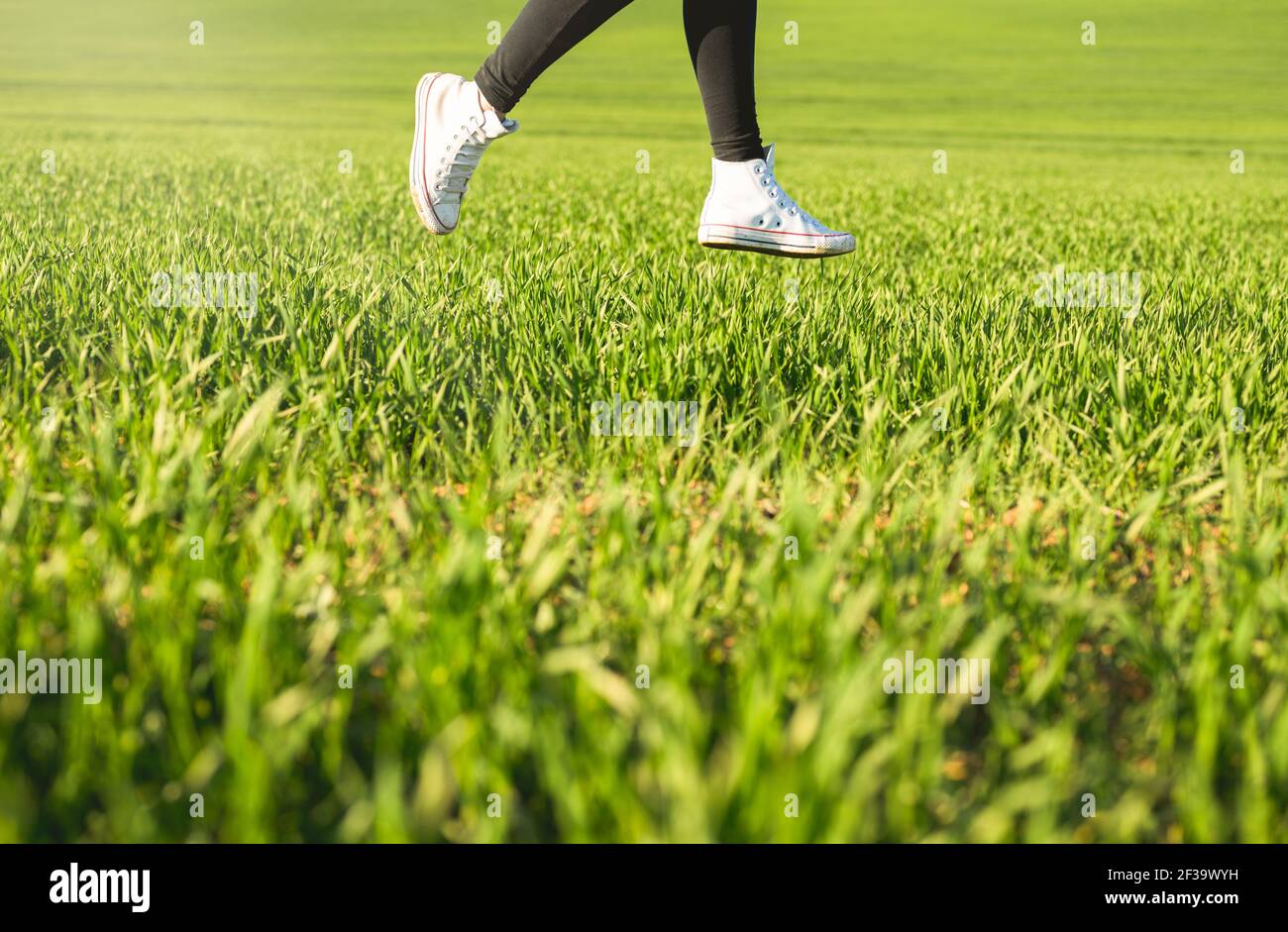 Children feet jumping hi-res stock photography and images - Alamy
