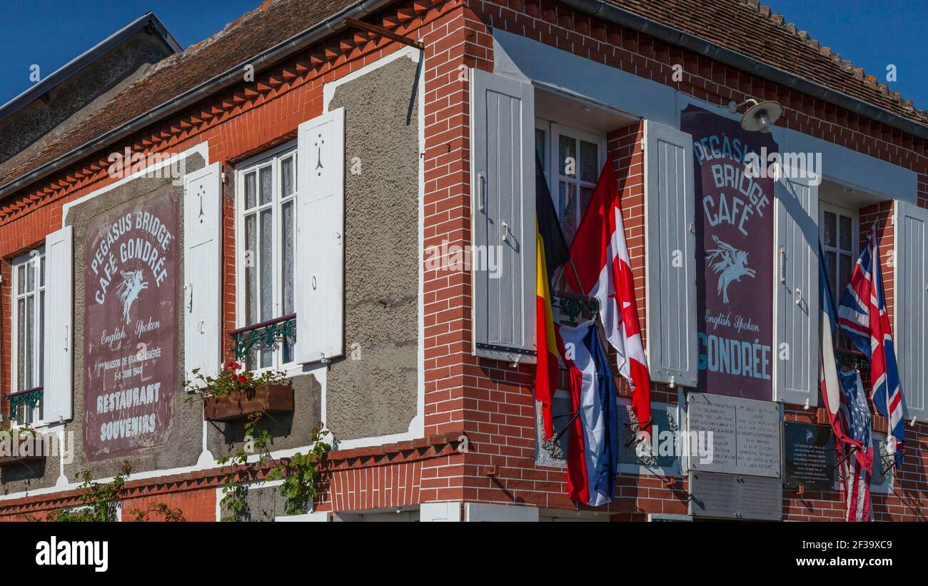 Benouville (Normandy, north-western France): the “Cafe Gondree ...
