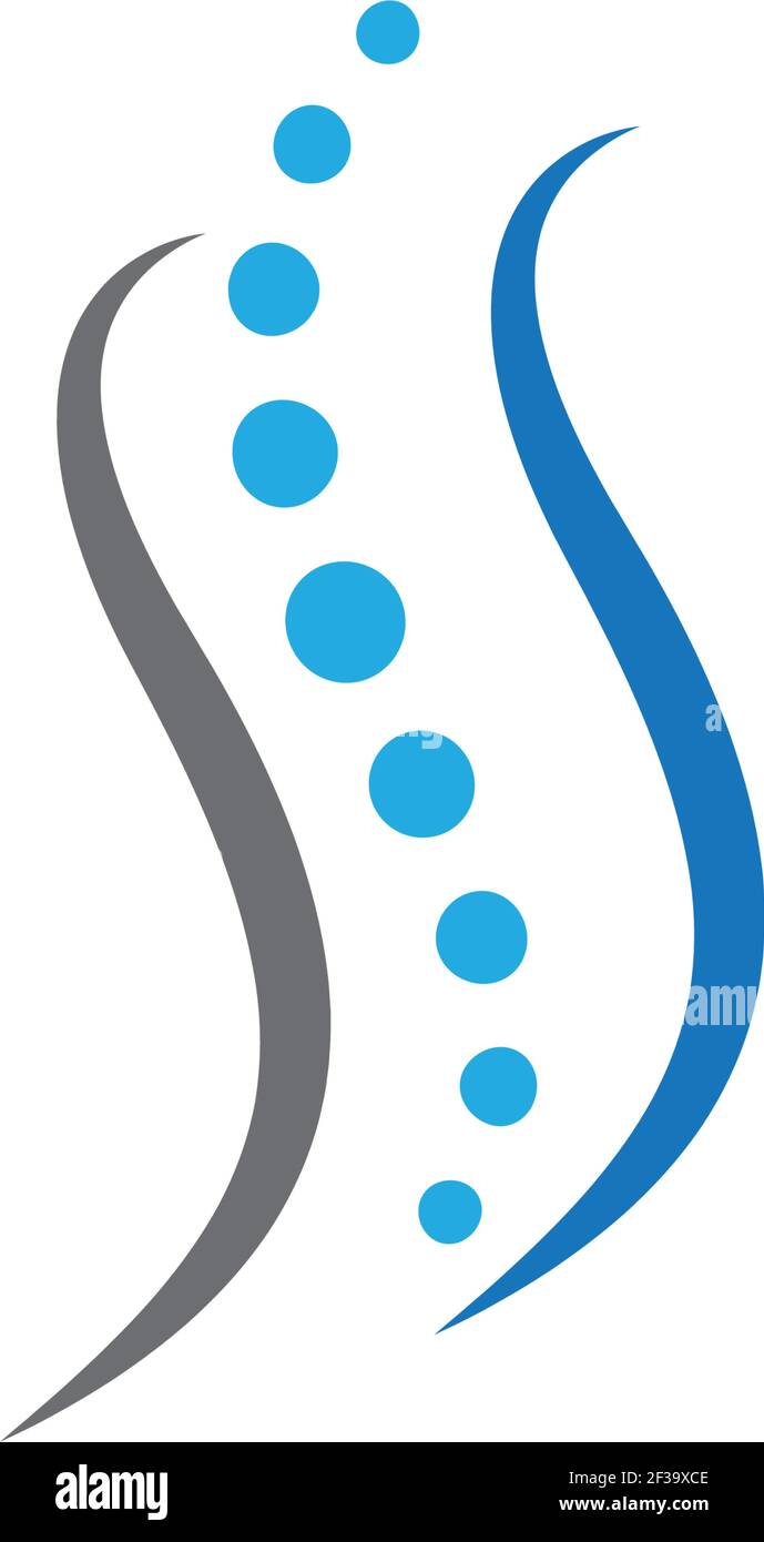Spine diagnostics symbol logo template vector illustration design Stock ...