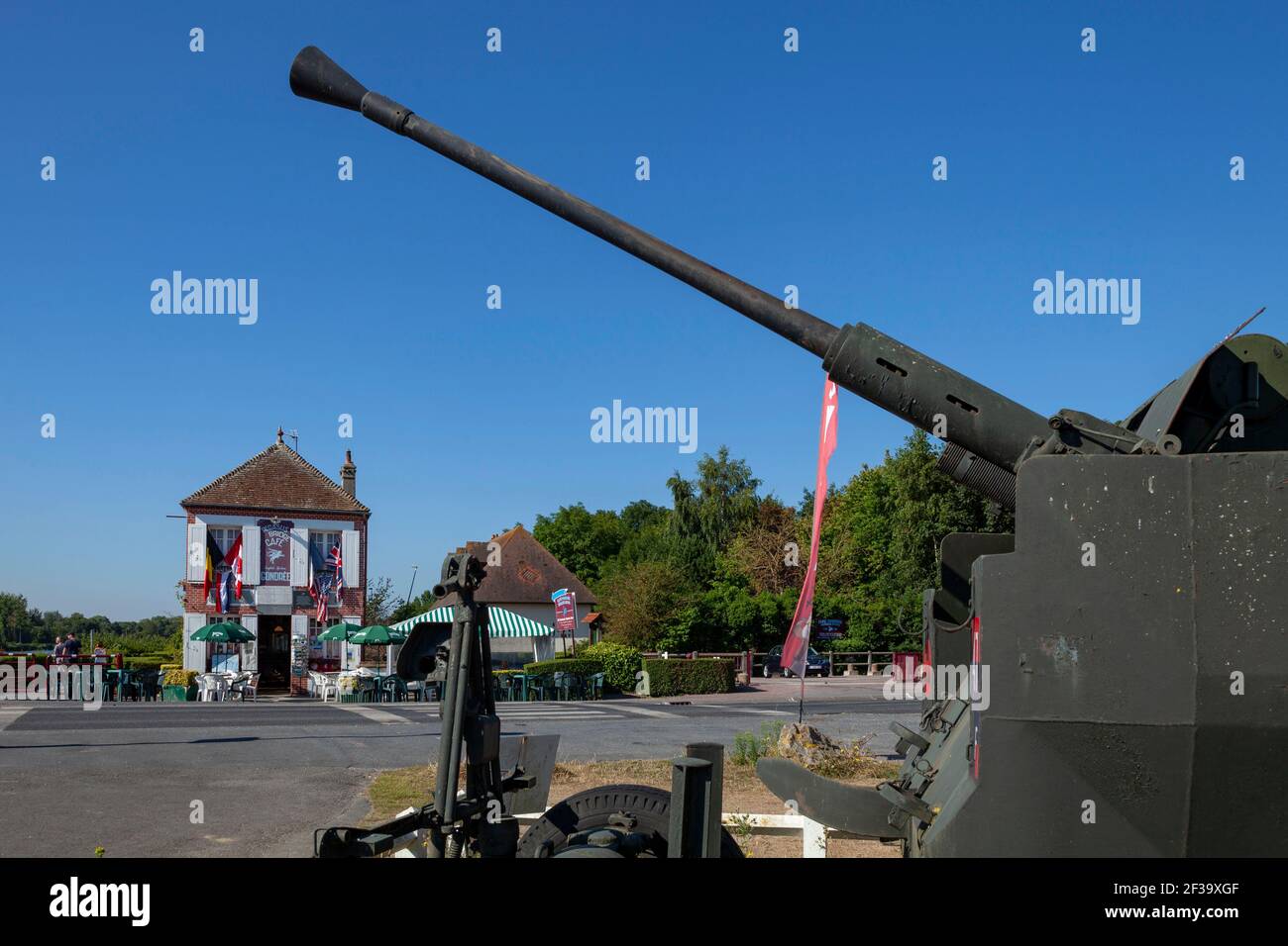 Benouville (Normandy, north-western France): the “Cafe Gondree ...