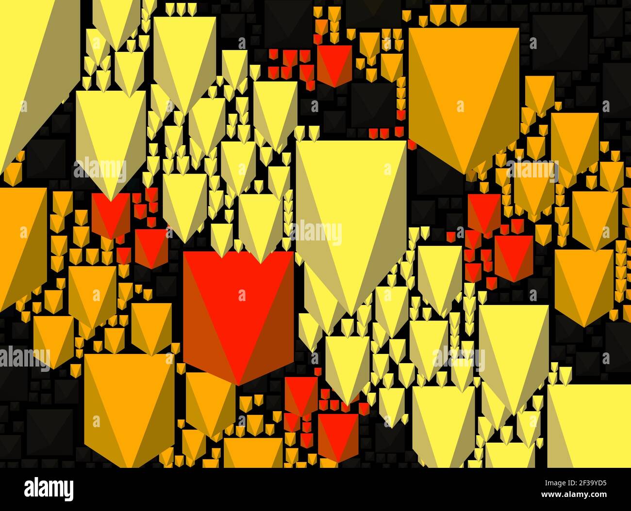 Illustration of All Things Yellow Stock Photo - Alamy