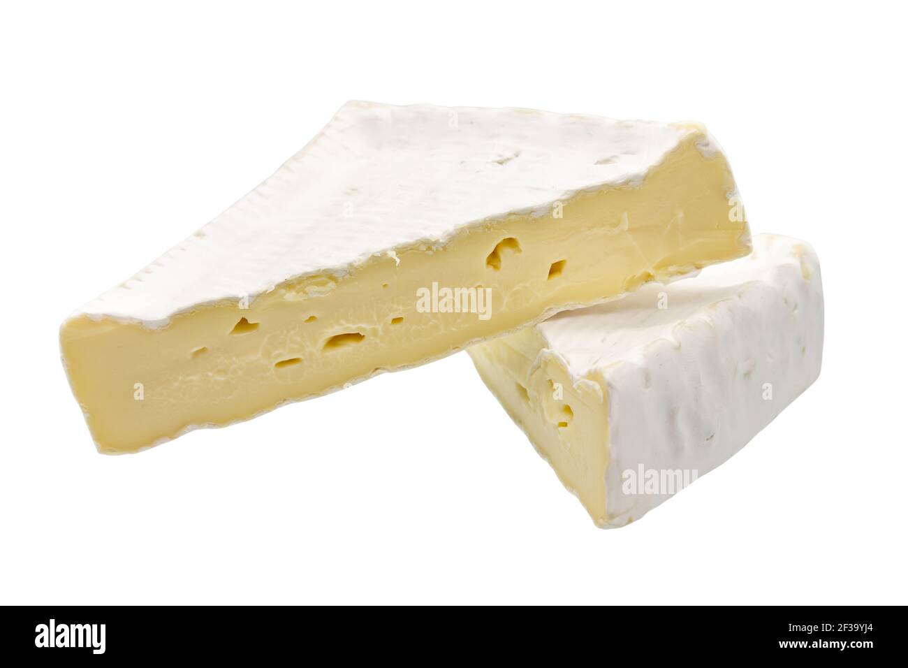 Camembert or brie cheese isolated on white background. Soft cheese ...