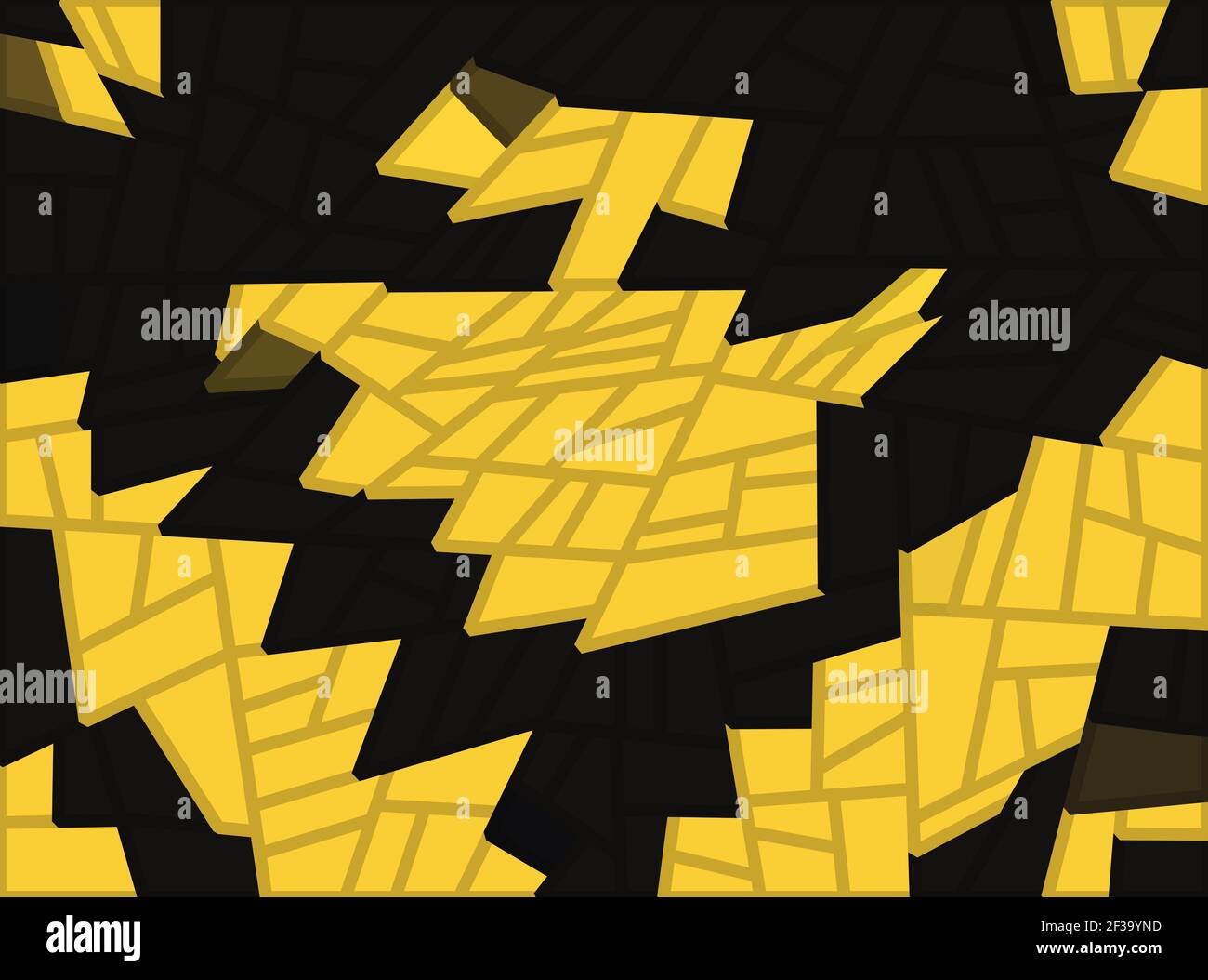 Illustration of All Things Yellow Stock Photo - Alamy