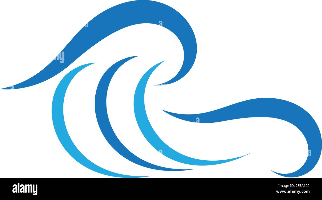 Water wave logo vector icon illustration design Stock Vector Image ...