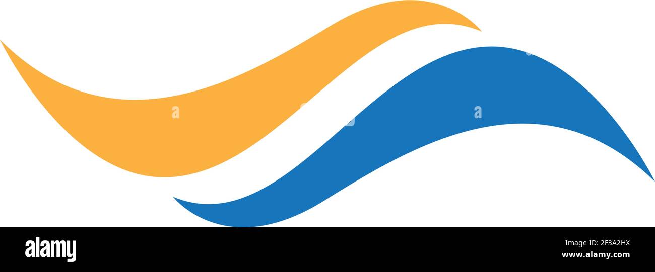 Water wave logo vector icon illustration design Stock Vector Image ...