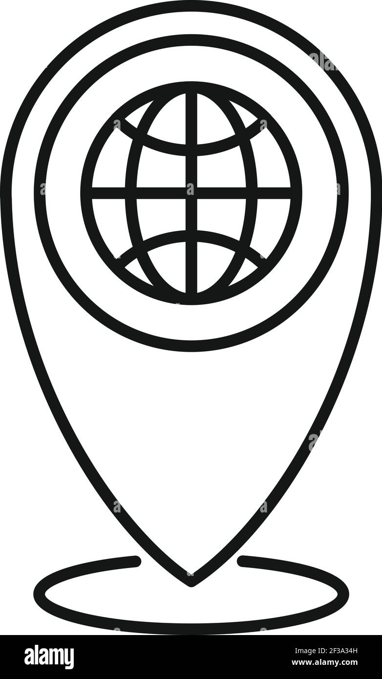 Travel location icon, outline style Stock Vector Image & Art - Alamy