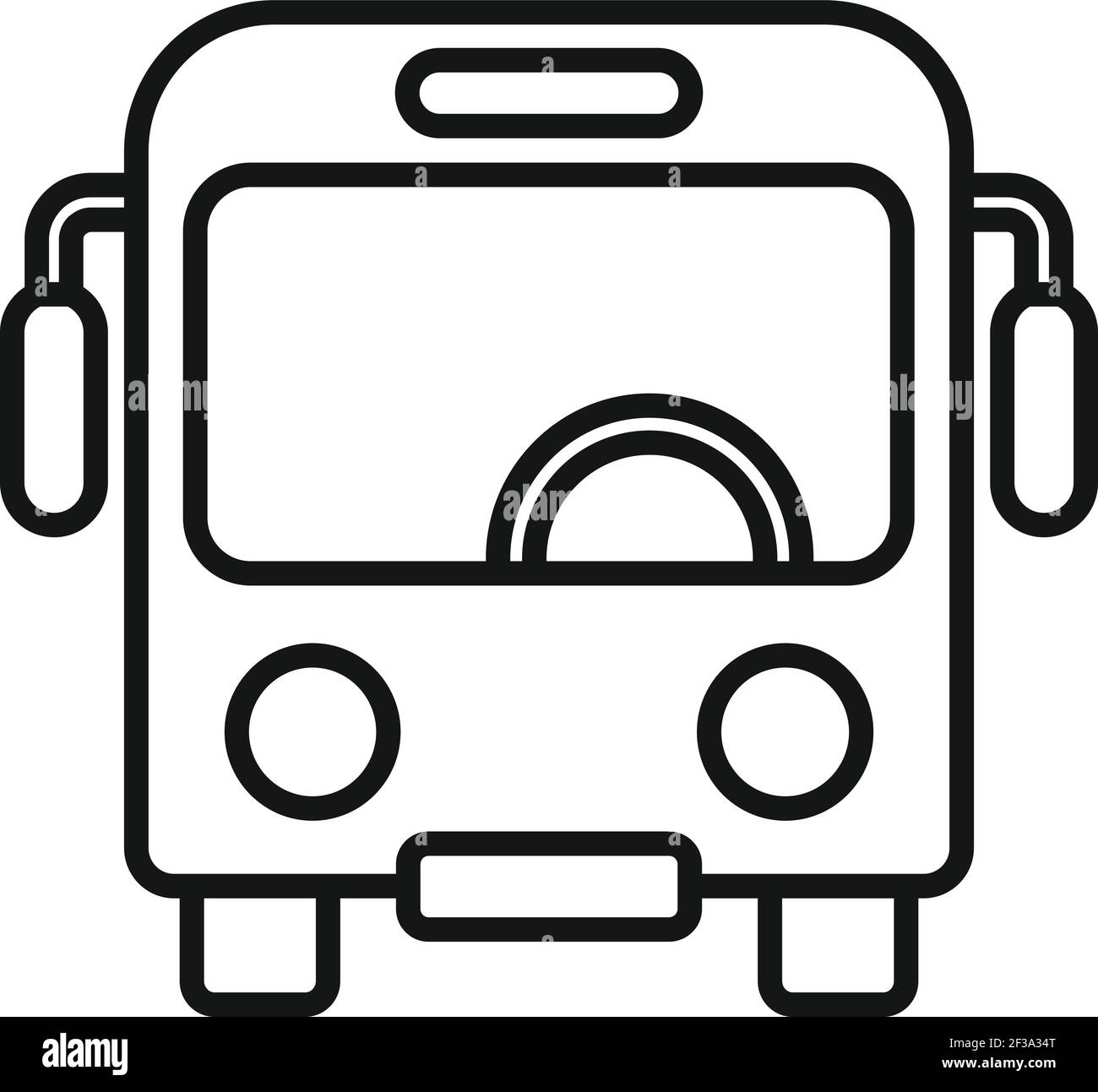 Trip bus icon, outline style Stock Vector Image & Art - Alamy