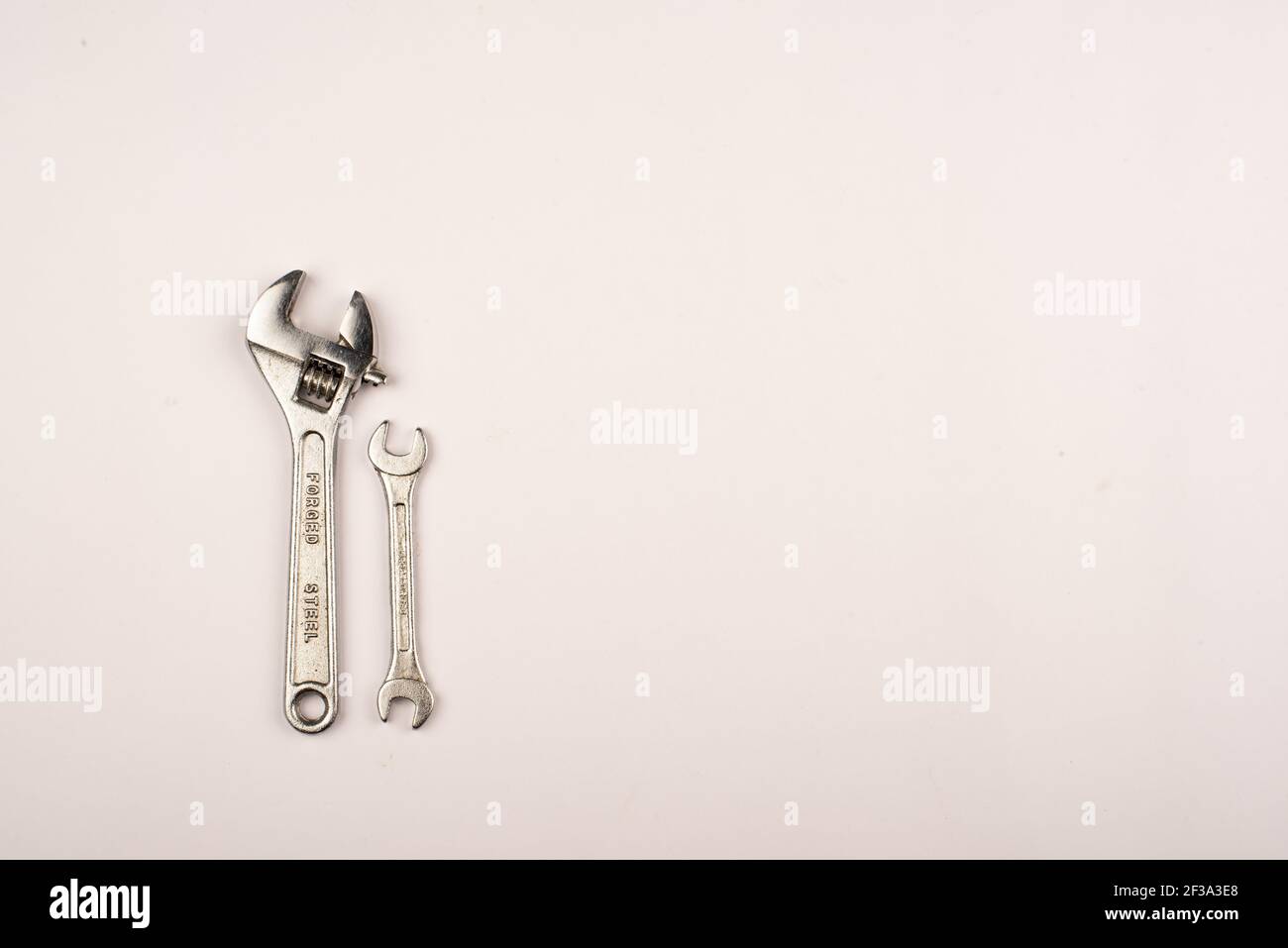 A set of wrenches on a white background Stock Photo - Alamy