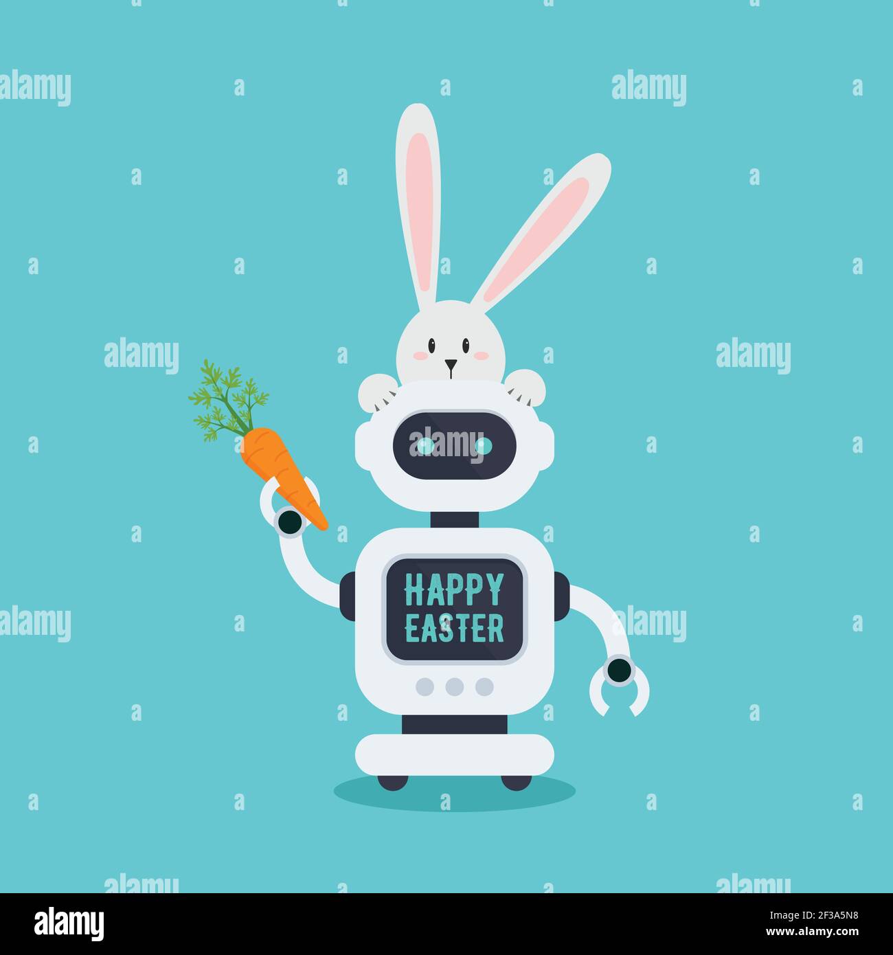 Chatbot in vector illustration. Future machine robot. Flat style design ...
