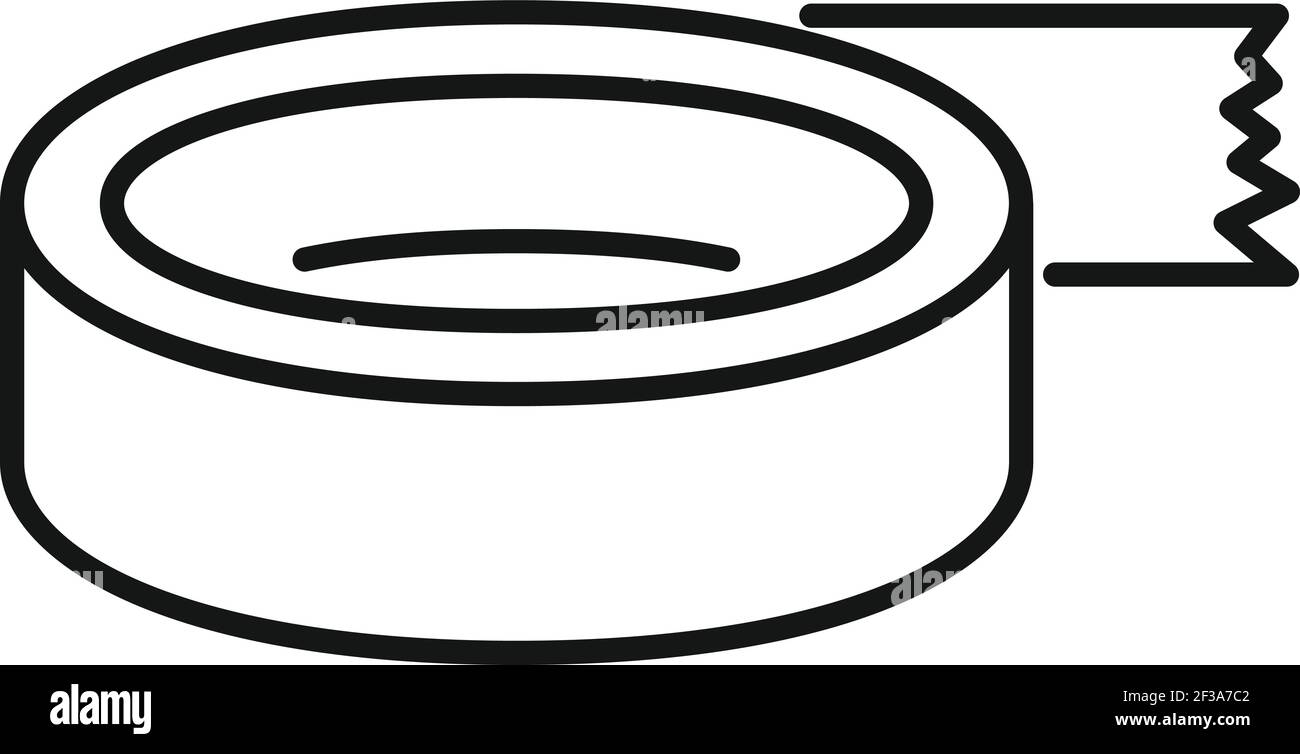 Rubber roll line icon Stock Vector Images - Alamy